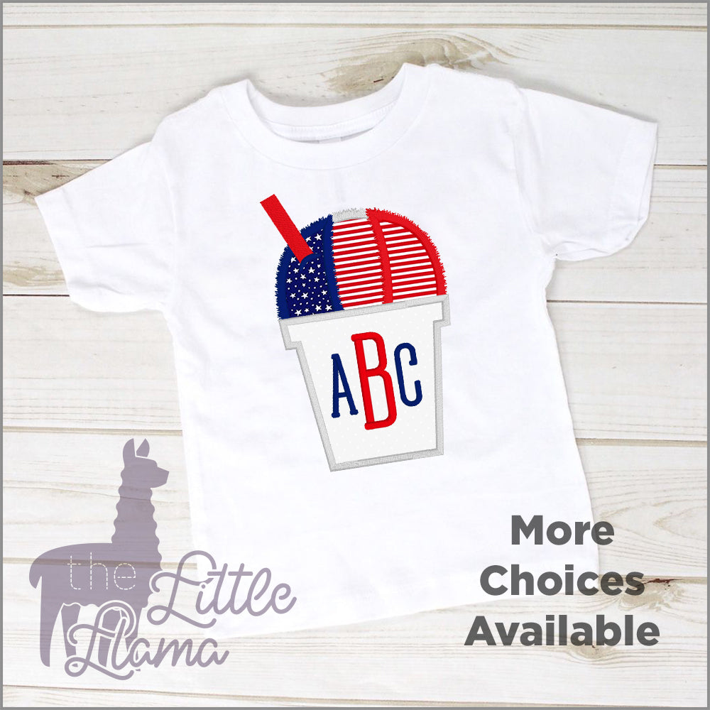 American Flag Snowball Appliqué – The Little Llama co